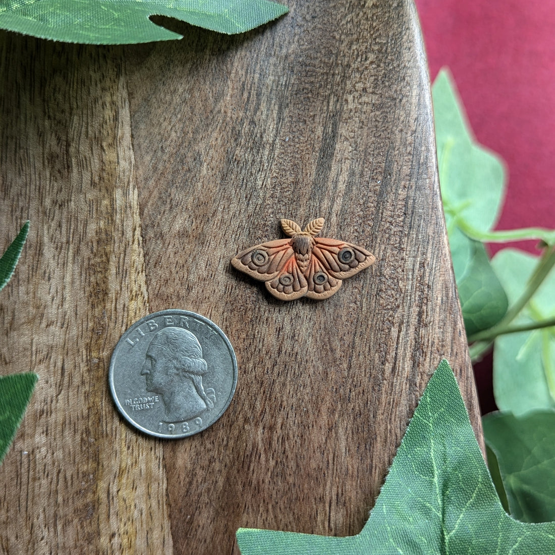 Emperor Moth Pin – The Midnight Glen